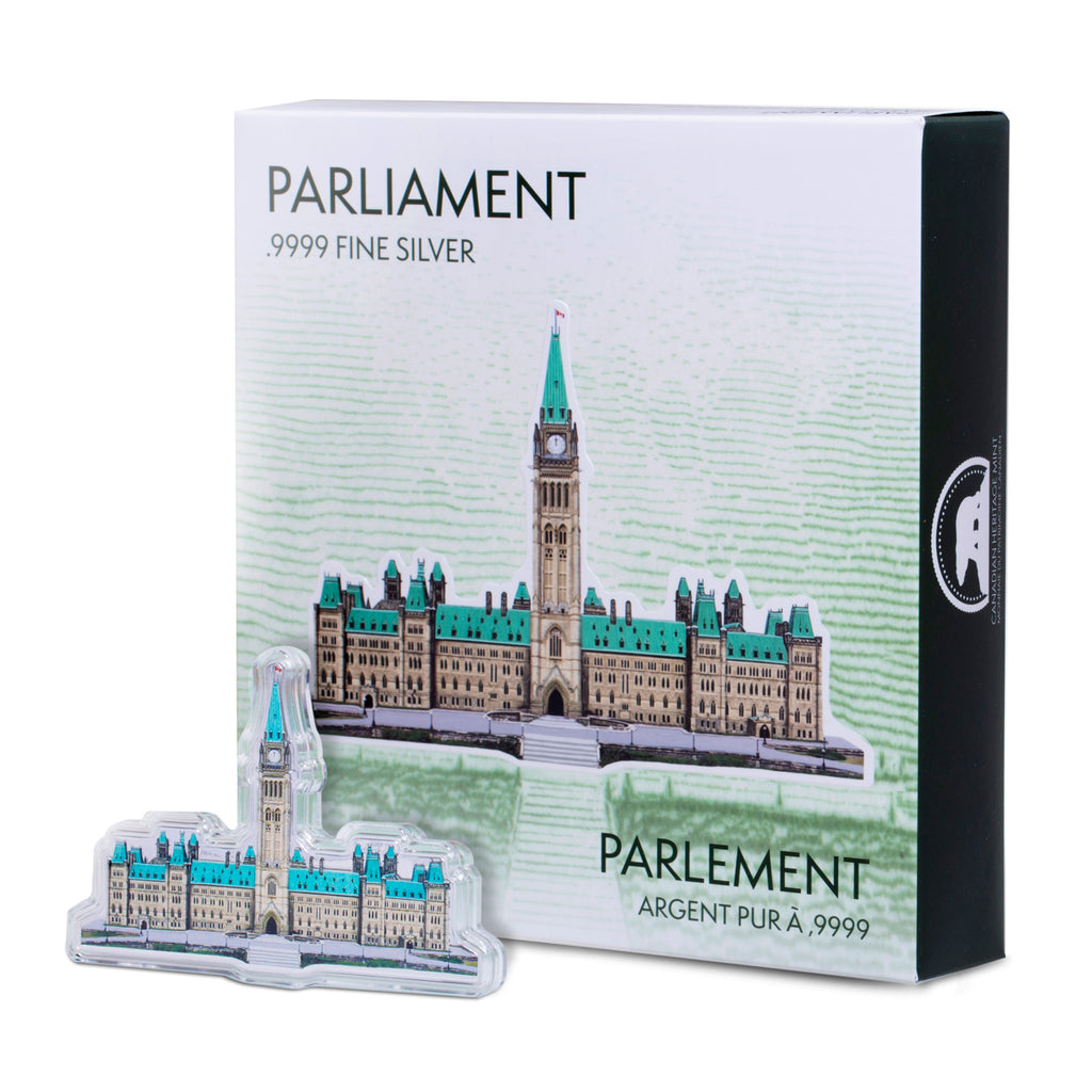 Real Shape Iconic Canada: Parliament Building - Pure Silver Piece ...