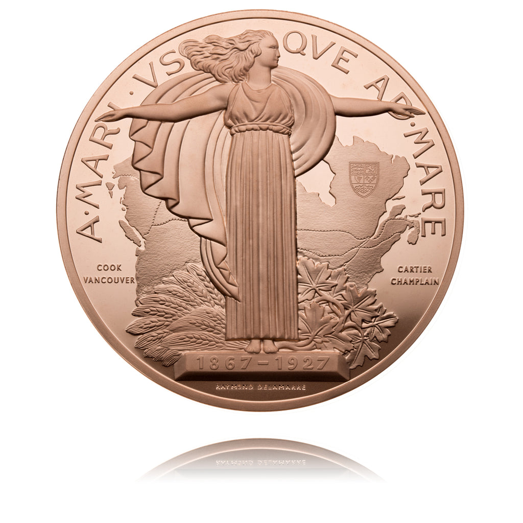 1927 Confederation Medal Re-strike - Bronze Piece – Canadian Heritage Mint
