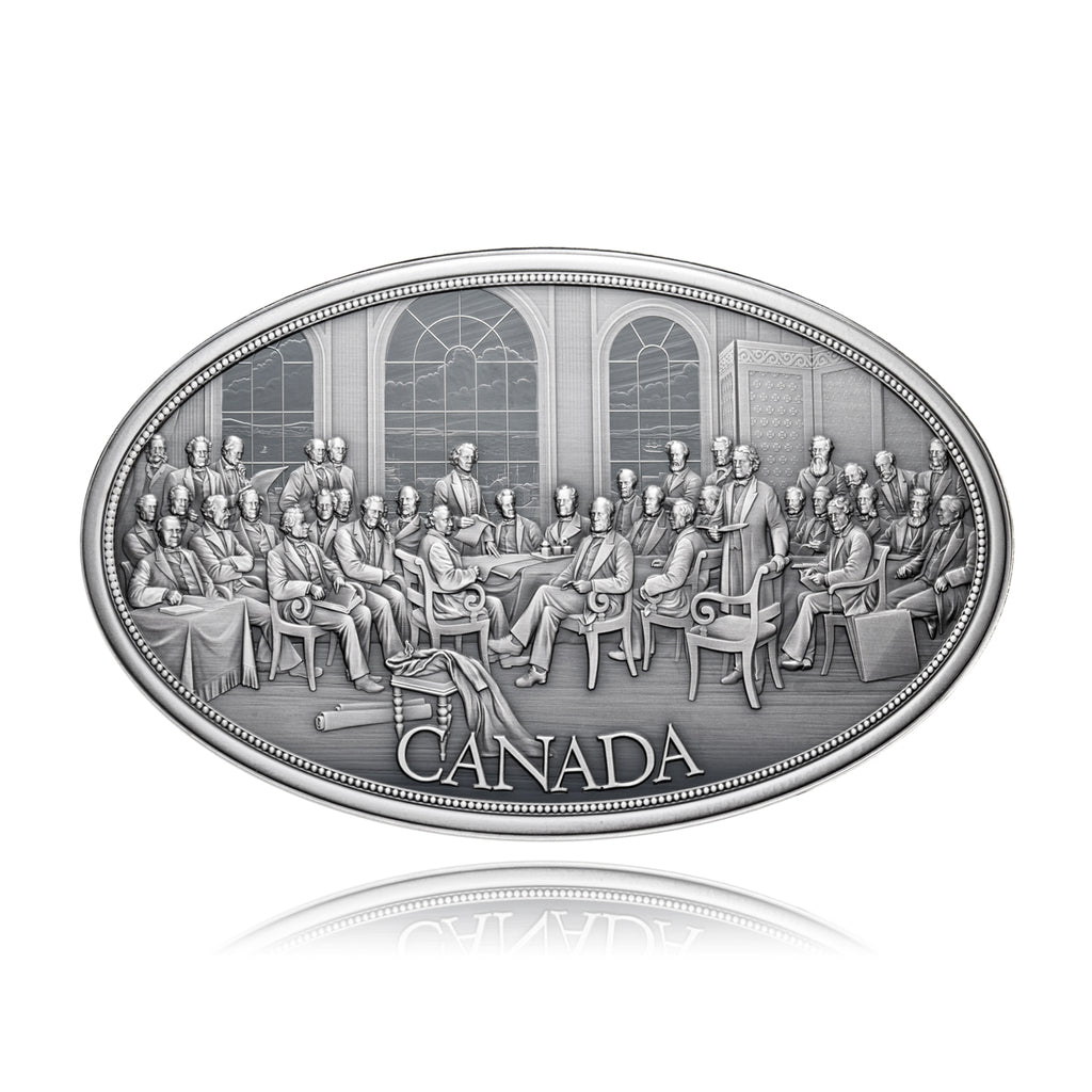 Canadian Heritage Medal Series: Fathers of Confederation - 5 oz Pure S ...