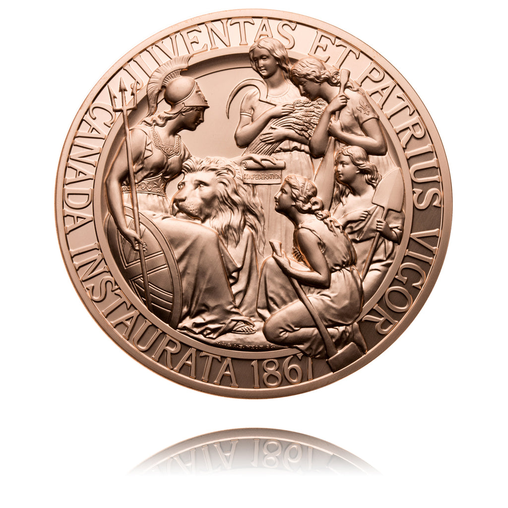 1867 Confederation Medal Re-strike - Bronze Piece – Canadian Heritage Mint